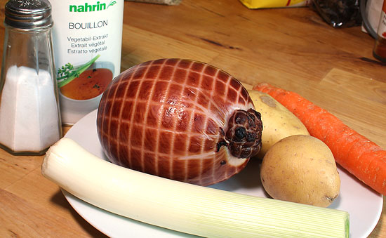 Rezept: Balleron mit Lauch, Rüebli und Salzkartoffeln - Rollis Rezepte